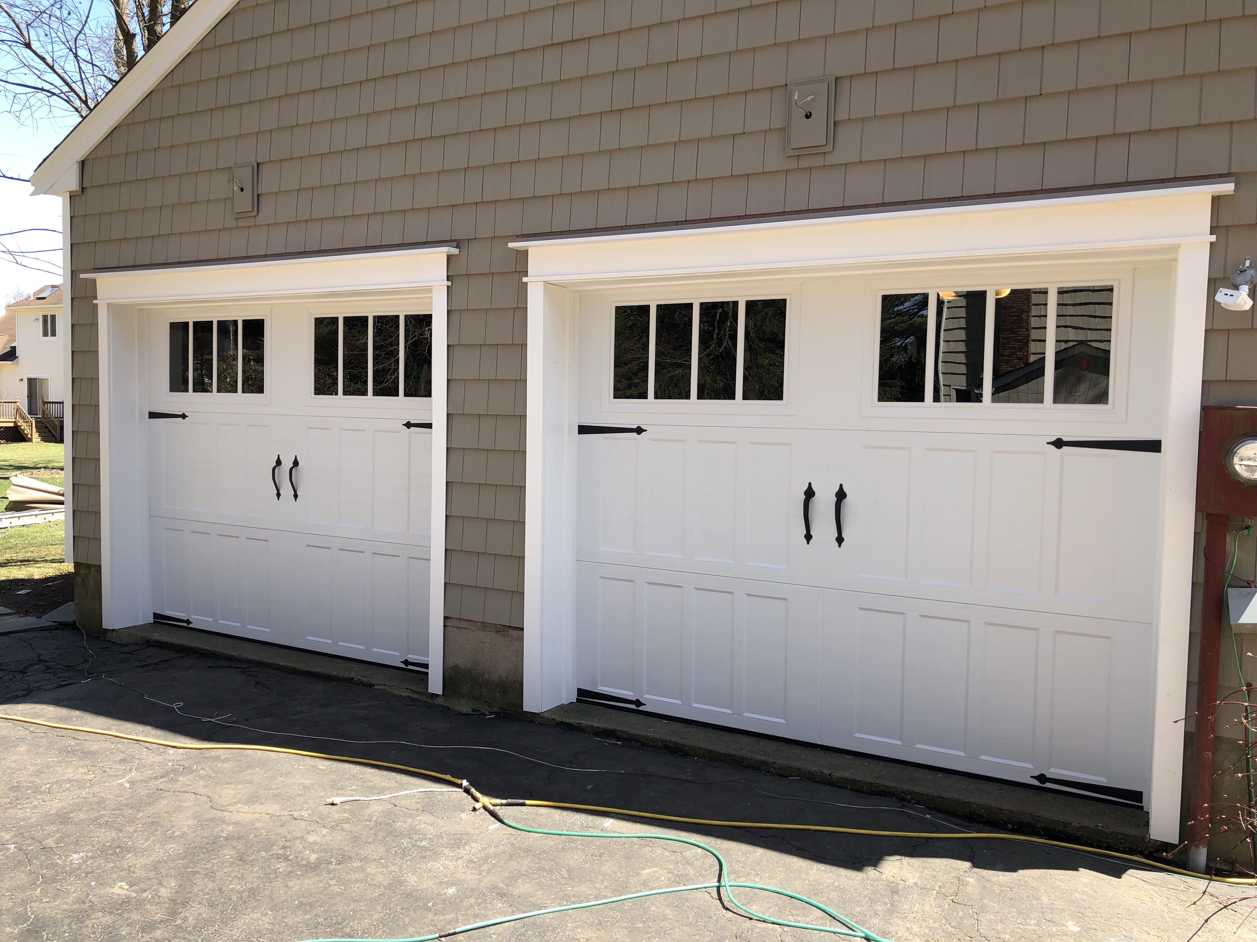 Photo Gallery: Steel Carriage House Garage Doors